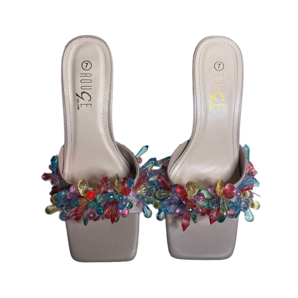 Rouge! | Shoes | Rouge Multi Color Heels | Poshmark